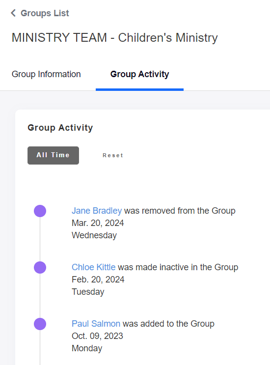 Group Activity: View Past Group Membership Changes – Amplify Help Desk